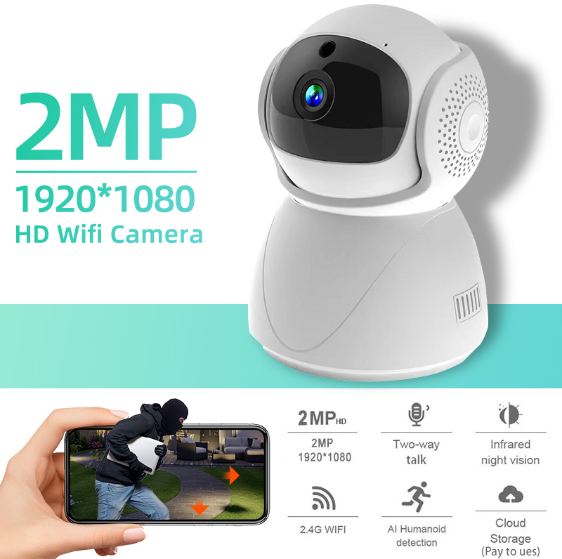 IP WiFi Camera Video Surveillance HD 1080P Cloud Wireless Automatic ...