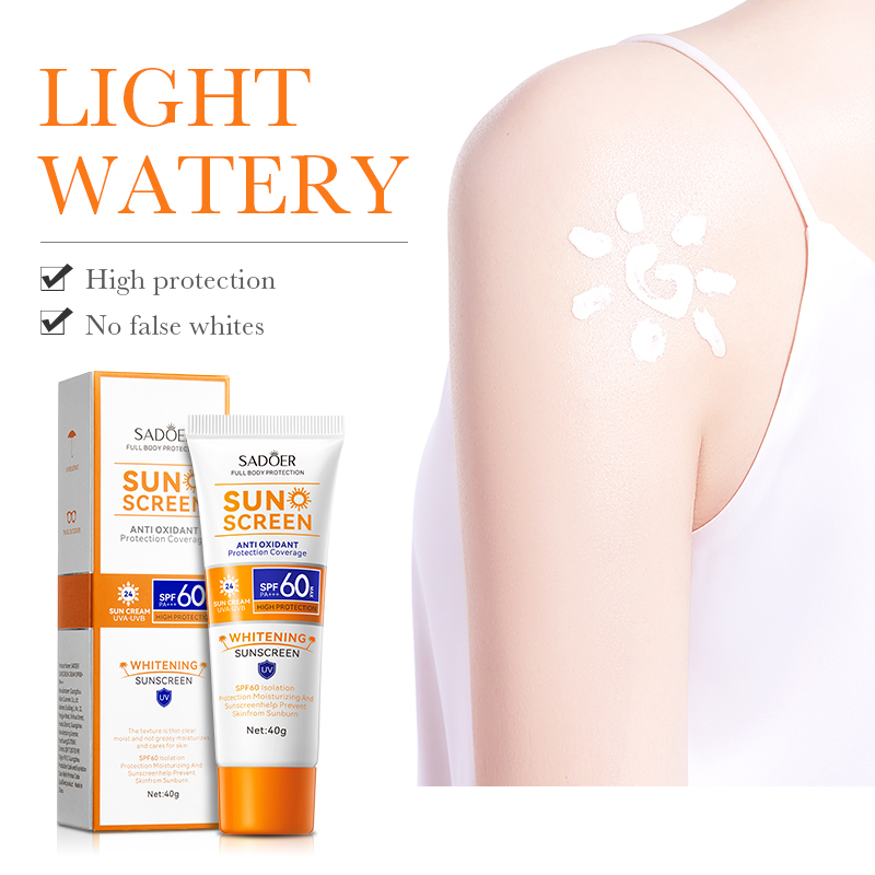 Isolation Sunscreen Cream Anti-Sweat Refreshing Non-Greasy Anti ...