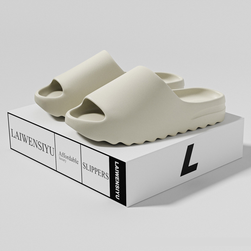 Summer Beach Coconut Slippers Summer Outer Wear slide Thick-Soled Home ...