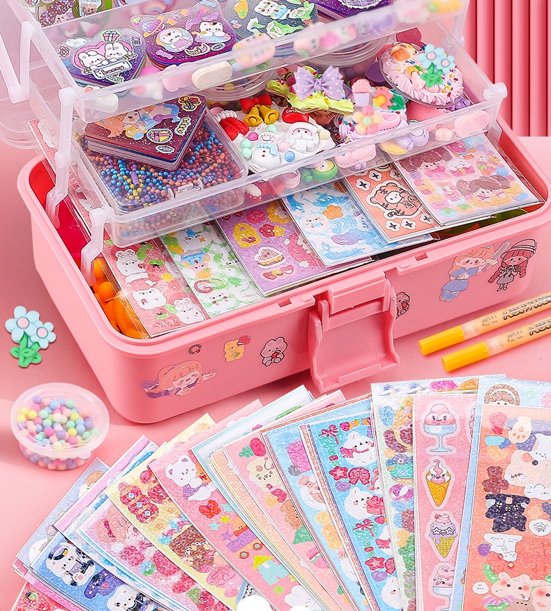 Guka DIY Phone Case Sticker Set – Cream Glue Stickers for Kids, Collage ...