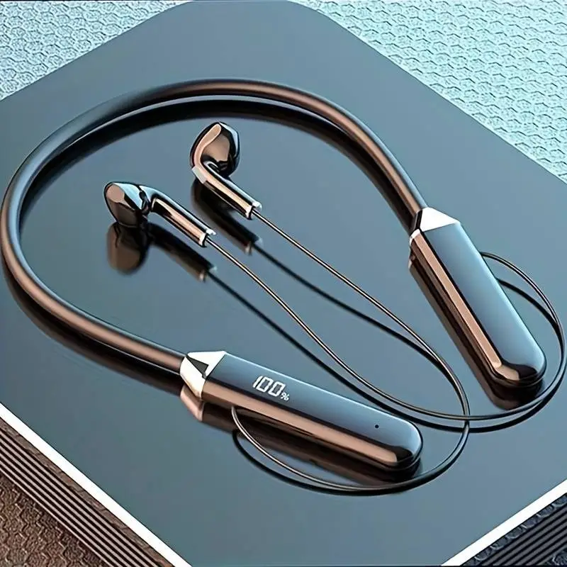 Magnetic Neckband Earphones tooth Wireless Headphones Sports Waterproof ...