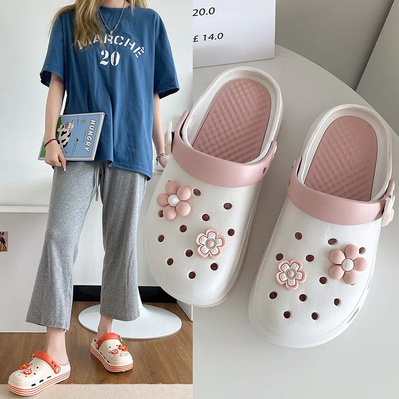 Clogs Hole Shoes Women Outdoors Slippers Women Cave Garden Shoes ...