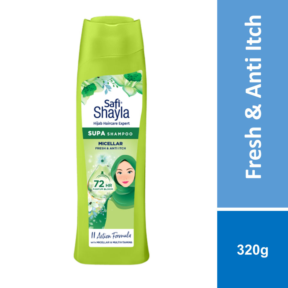 Safi Shayla Supa Micellar Fresh & Anti Itch Shampoo 300g | Shopee Malaysia