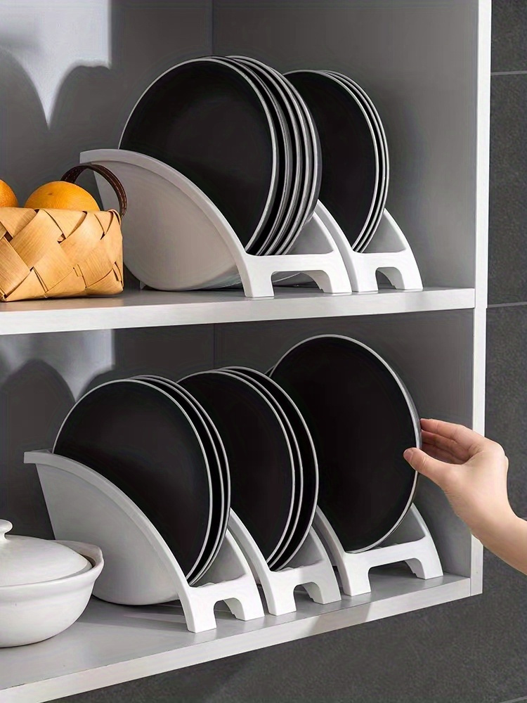 1pc Plate Storage And Finishing Rack, Tableware Dinner Plate Rack for ...