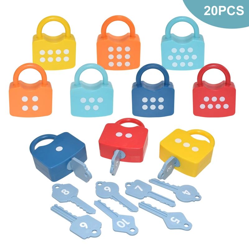 Alphabet Lock Key Matching Kids Educational Toys Locks with Keys Toy ...