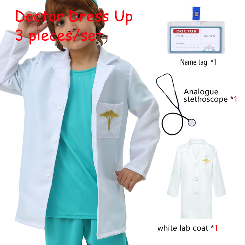 3-15 Years Old Boys Girls Doctor Costumes Nurse Uniforms Surgical ...