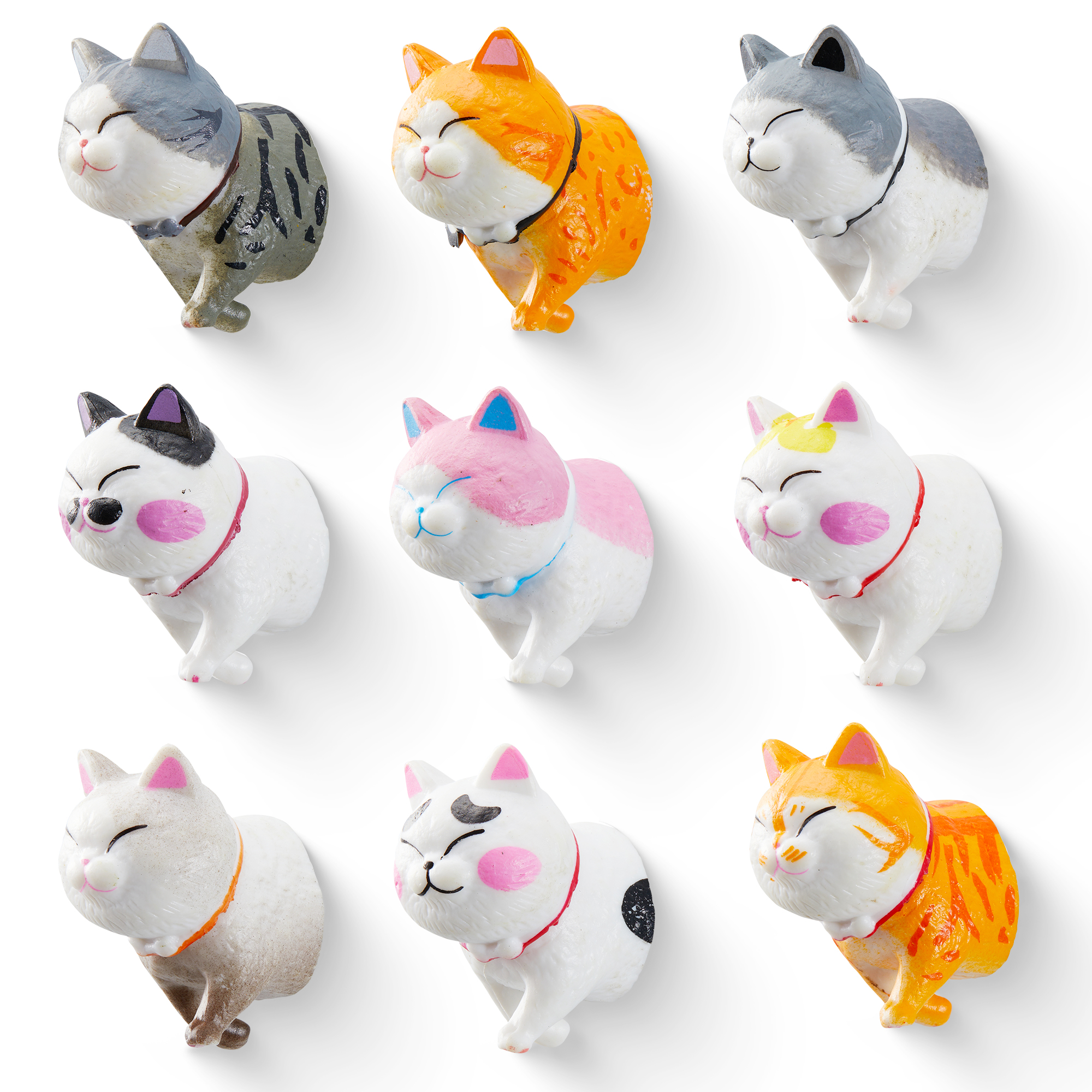 9 Cats Refrigerator Magnets-Bring Cats to Your Refrigerator and These ...