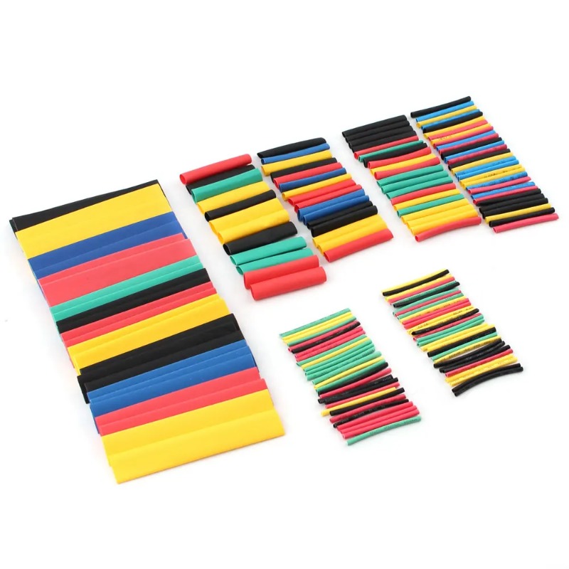 164pcs/Set Heat Shrink Tub e Polyolefin Tube Cable Kit Assorted ...