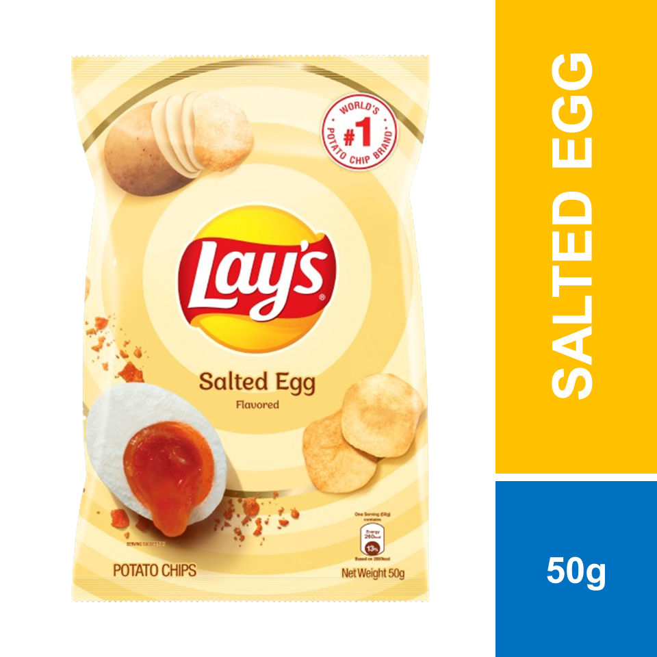 Lays Potato Chips Salted Egg (50g) | Shopee Malaysia