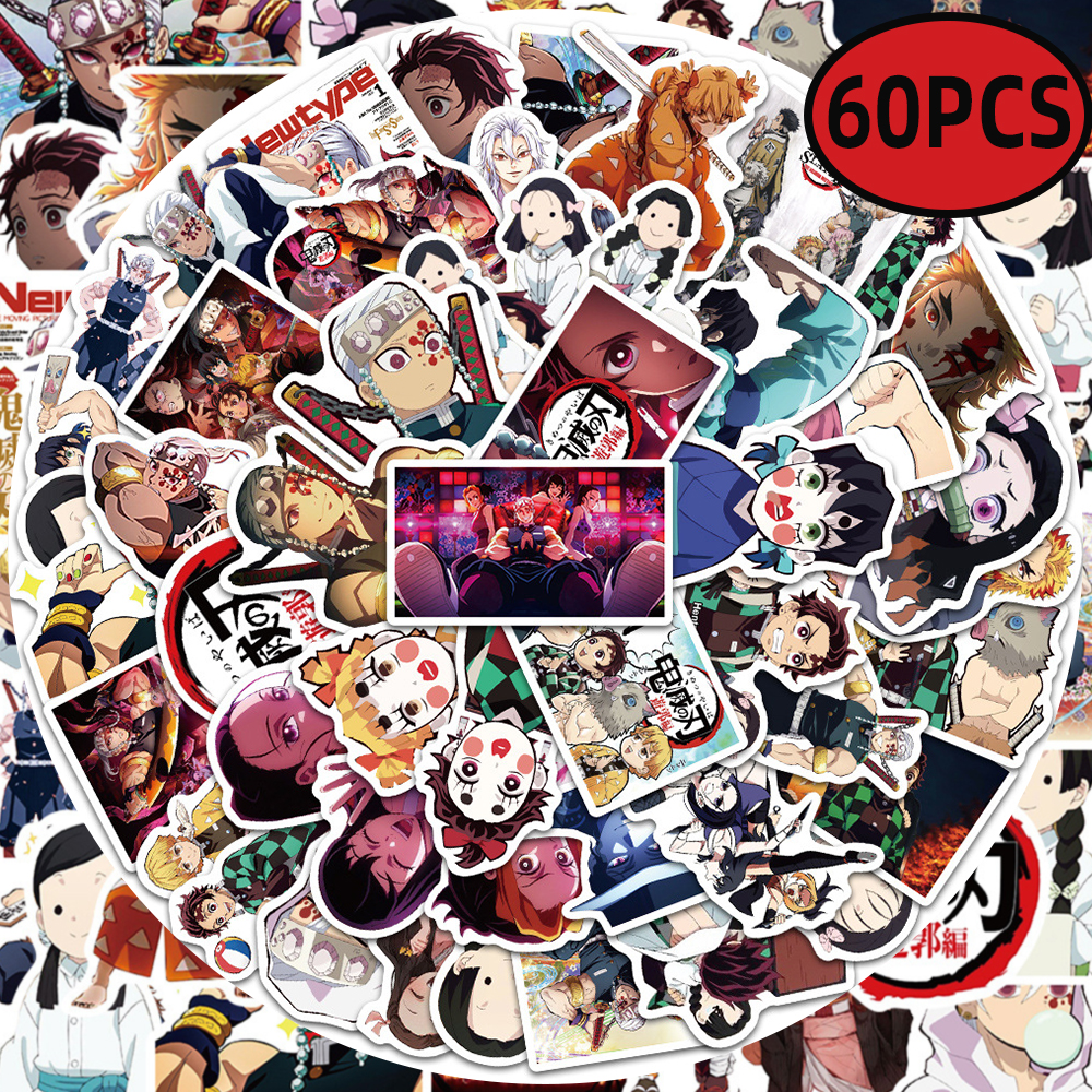 50Pcs Demon Slayer Sticker Decorative Gift Laptop Bumper Water Bottle ...