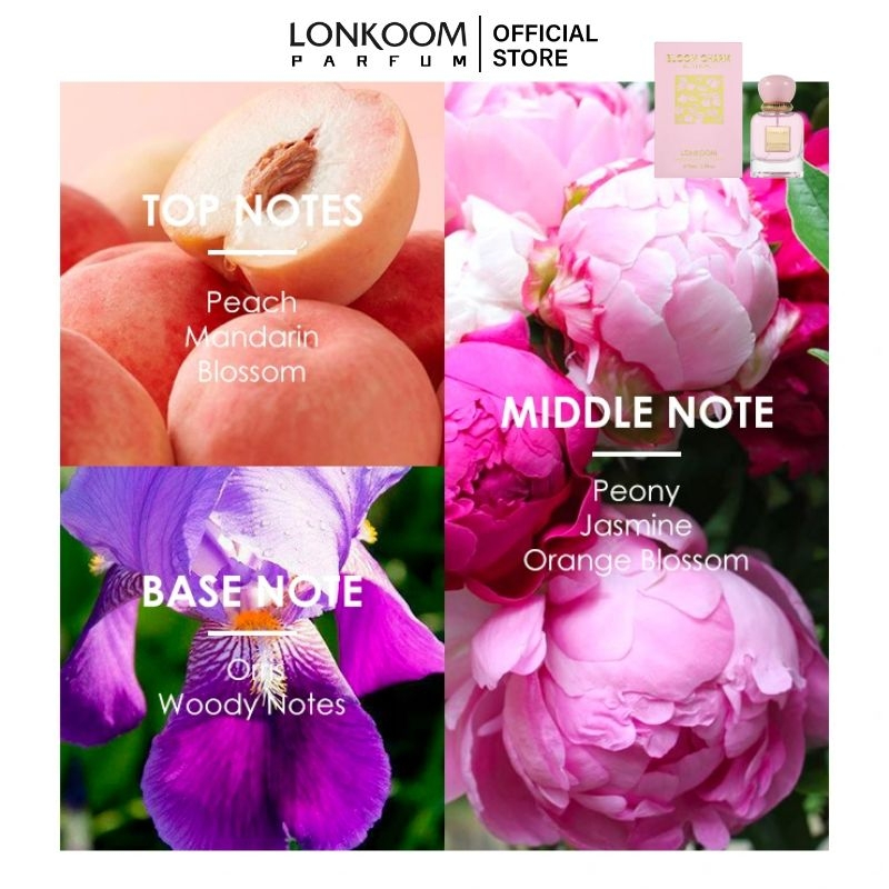 LONKOOM Perfume BLOOM CHARM/DREAM LOVER/GILDED DUNE EDP Longlasting ...