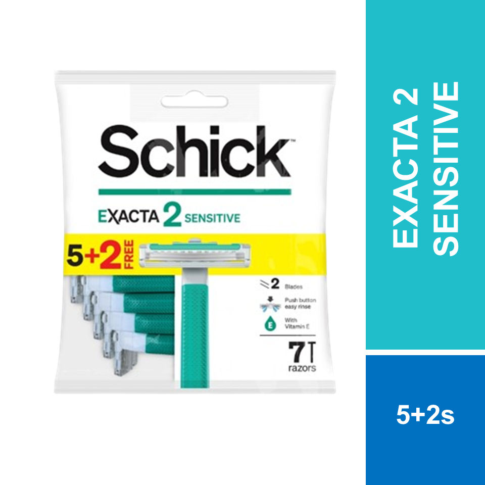 Schick Exacta 2 Sensitive (5+2's) | Shopee Malaysia
