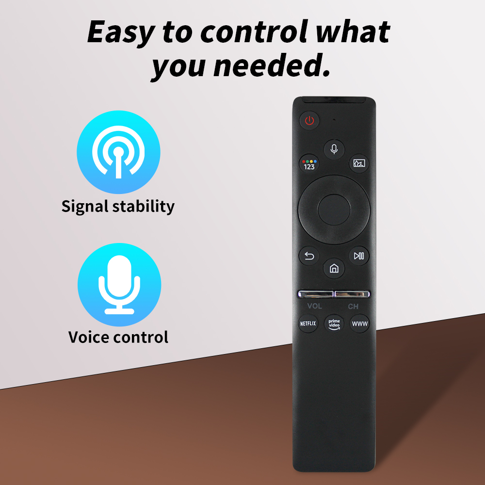 For Samsung TV Remote Control with Voice Function, Smart Curved Frame ...