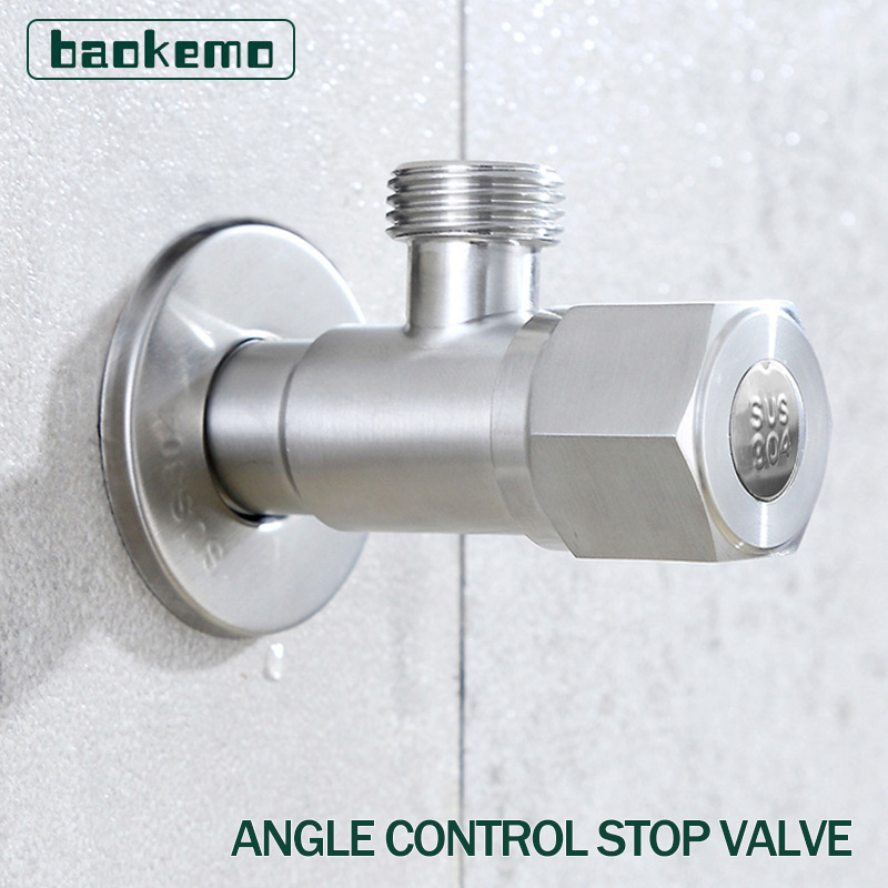 304 stainless steel bathroom angle valve basin faucet angle valve ...