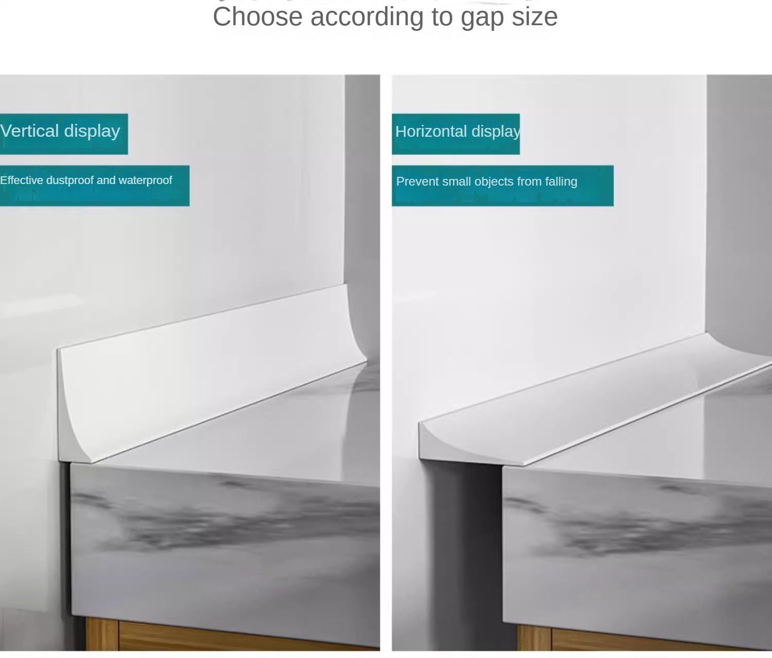 200cm Wash Basin Stove Water Barrier Bathroom Waterproof Strip Cabinet ...