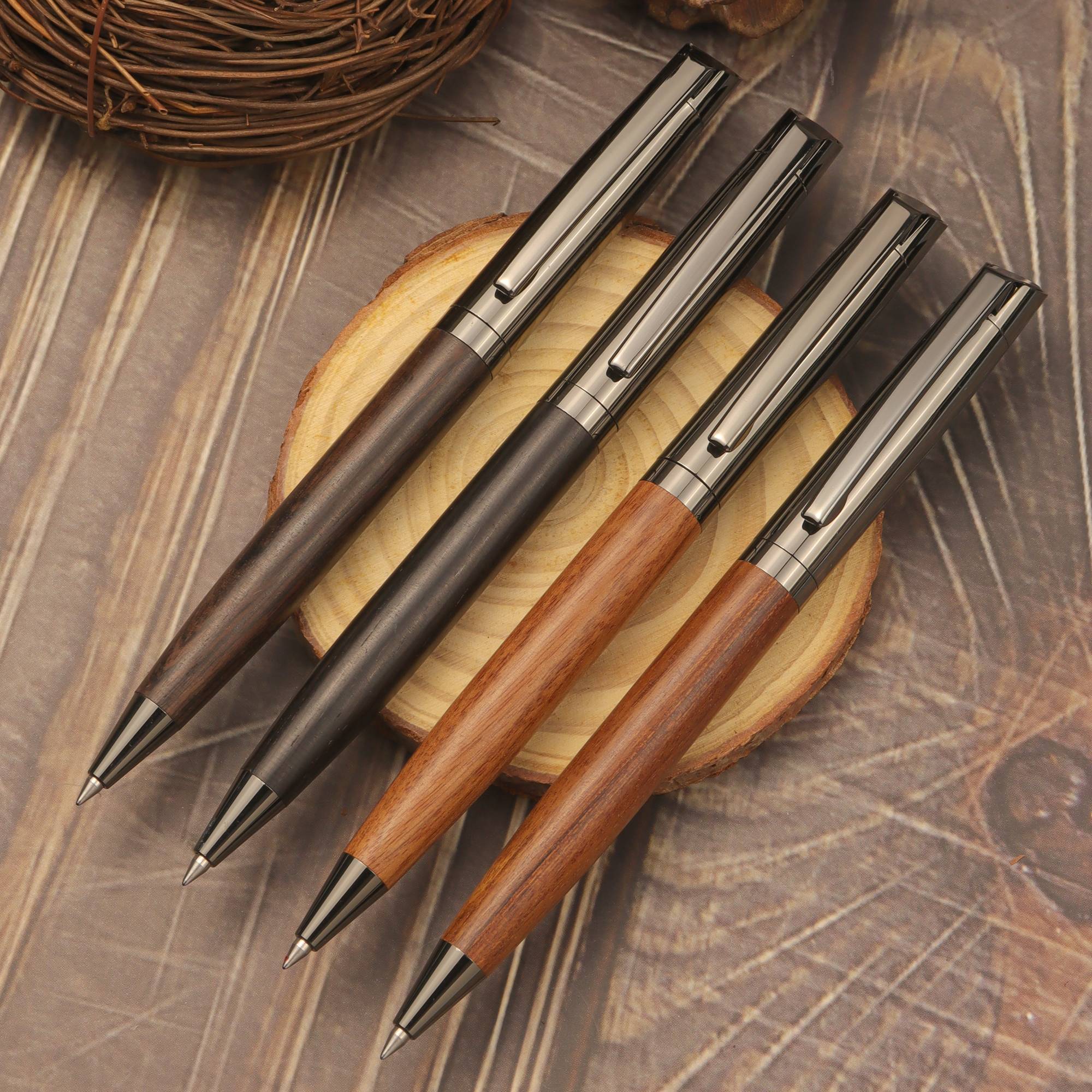 1 Natural Fresh Real Wood Ballpoint Pen with Tin Box and Without Tin ...