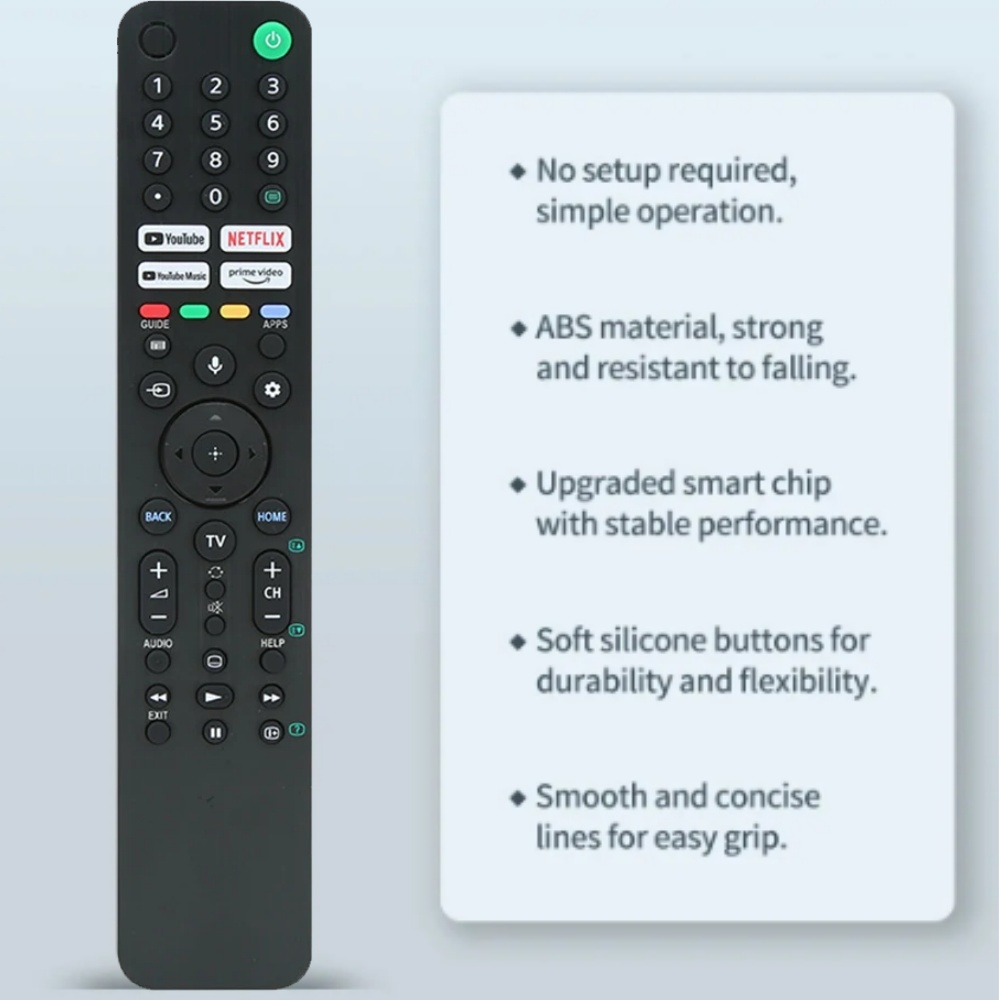 RMF-TX520P Replacement Remote Control for Sony Bravia LCD TV KD-43X80J ...