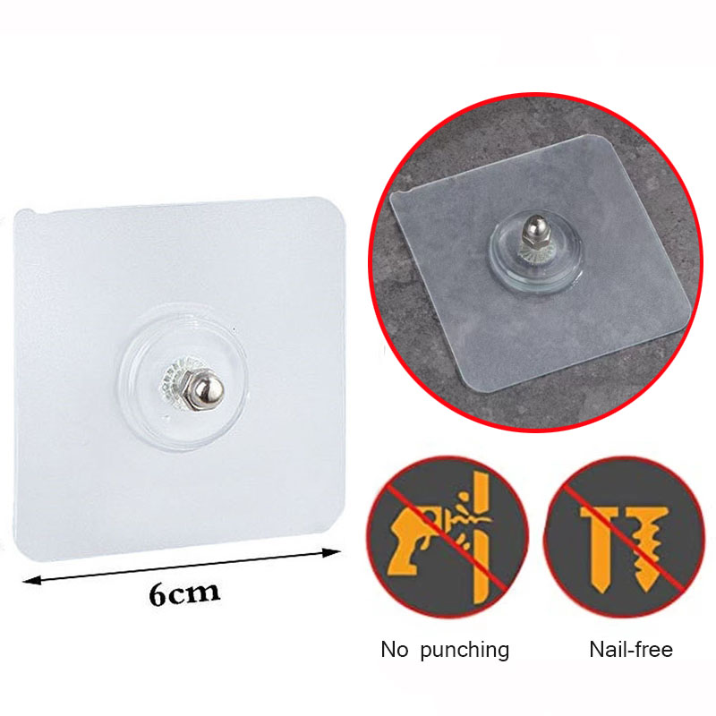 1pcs Strong Adhesive Magic Traceless Hook Seamless Sticky Wall Hook ...