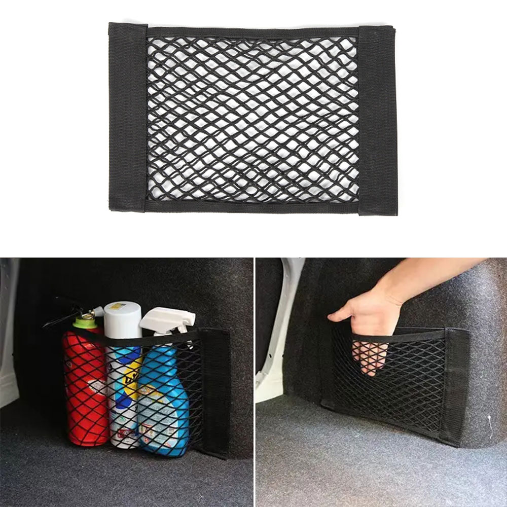 Maximize Your Car Trunk Storage with this Double-Layer Mesh Pocket Bag ...