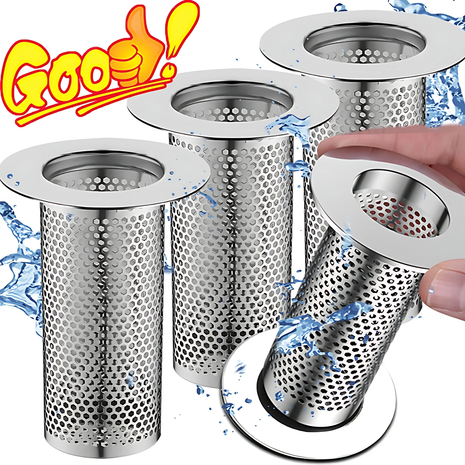 1Pc Stainless Steel Floor Drain Filter Mesh Basket - Rust Proof ...