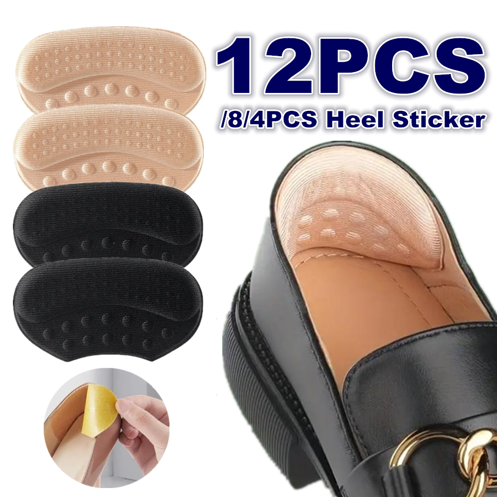 4/8/12 Pcs Anti-Slip Heel Stickers High Heel Protection for Leather and ...