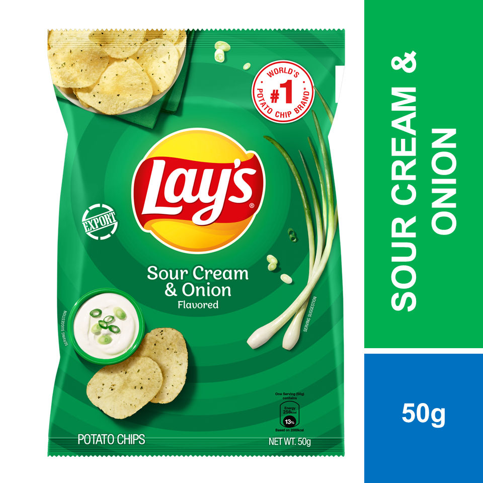 Lays Sour Cream & Onion CN (50g) | Shopee Malaysia