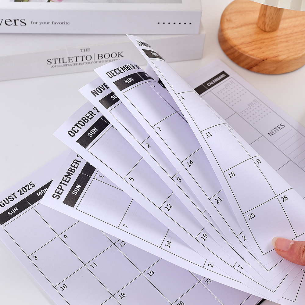 Trendy New 29 Sheets 2024-2026 Monthly Planner with Black PVC ...