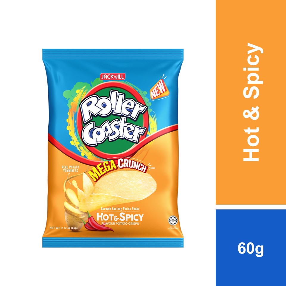 Jack ‘n Jill Roller Coaster Crisps Hot & Spicy 60g | Shopee Malaysia