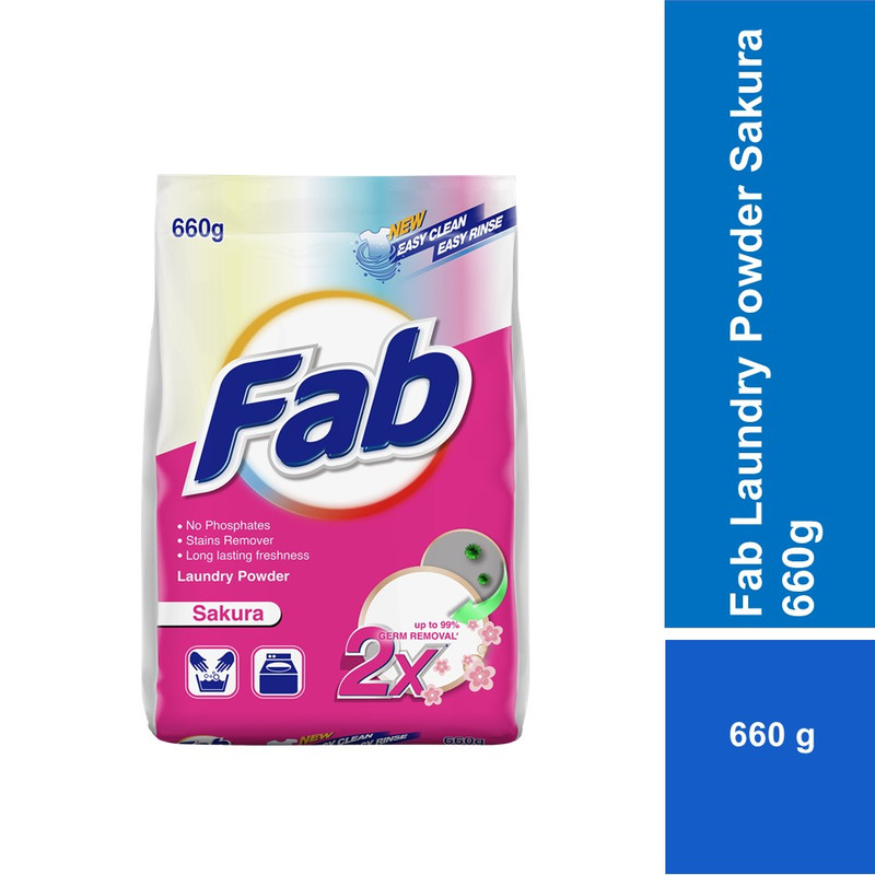 Fab Laundry Powder Sakura 660g | Shopee Malaysia