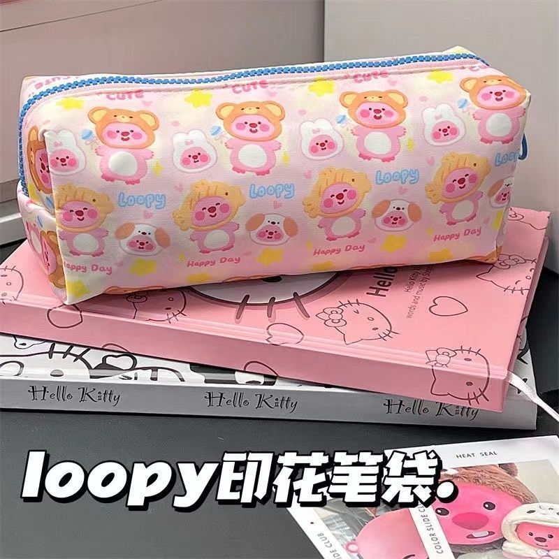 Loopy Cartoon Pencil Case Soft Plush Fashion Style Cartoon Pen Bag ...