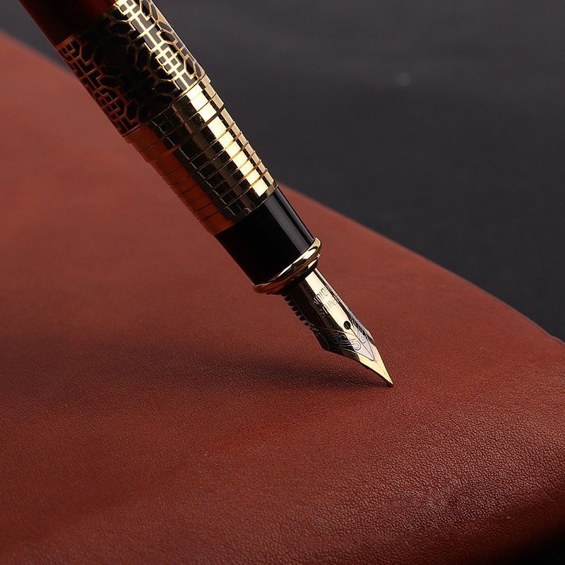 1+10pcs Retro Metal Pen-Plain Set Caligraphy F Nib Classic Vintage Gift ...