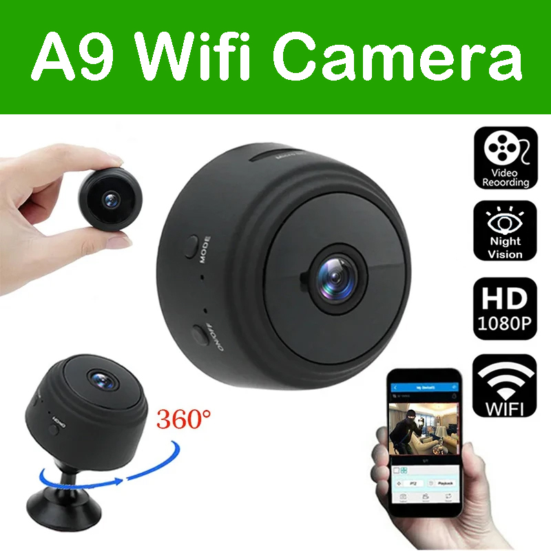 A9 Wifi Mini Camera 1080P Security Monitoring Wireless Remote Night ...