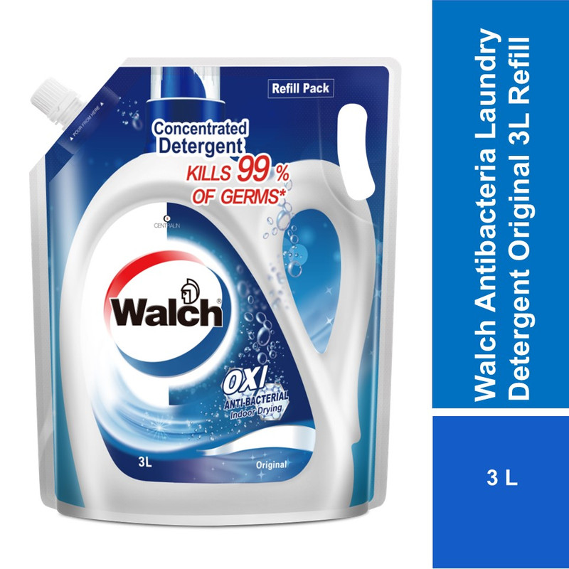Walch Antibacteria Laundry Detergent Original 3L Refill | Shopee Malaysia
