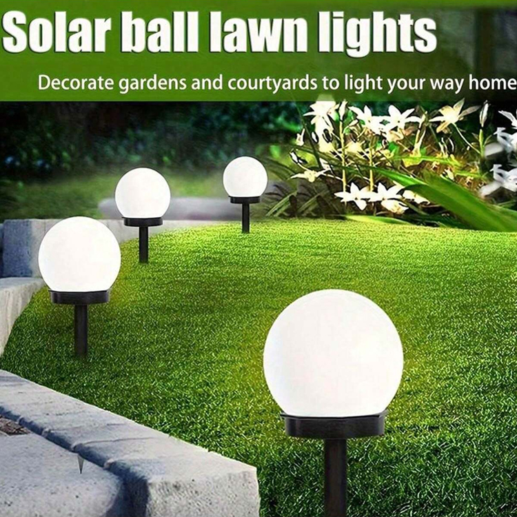 XIWANGFIRE 3PCS Outdoor Solar Lights LED Solar Waterproof Spherical ...