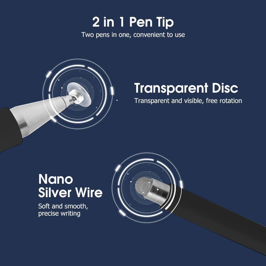 Stylus Pens 2 in 1 Capacitive Pen Touch Screen Pen Passive Stylus Pen ...
