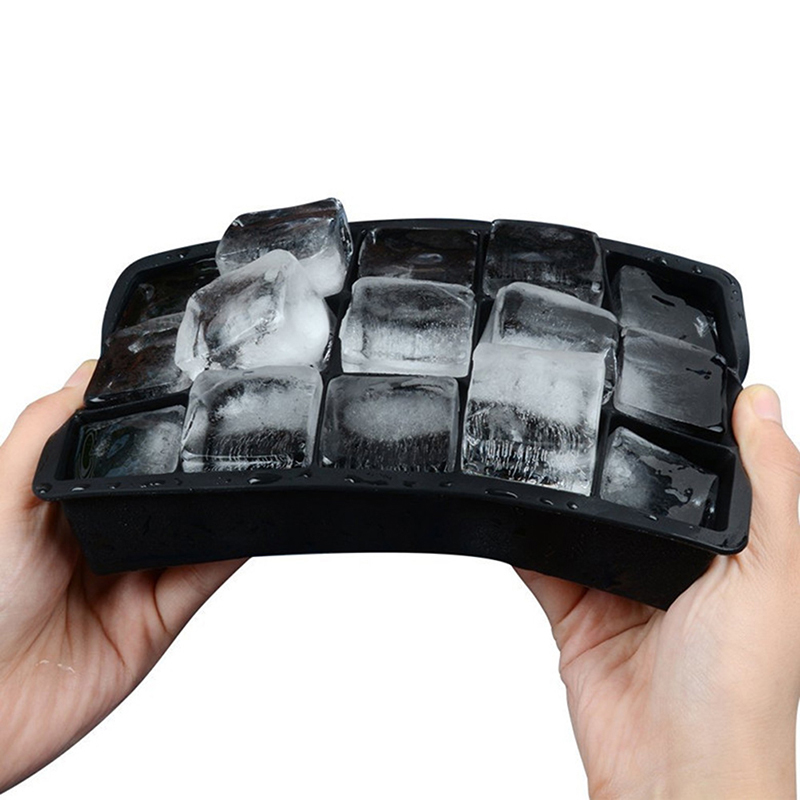 4/6/8 Grids Big Ice Cube Mold - Silicone Pudding Ice Tray - Large ...
