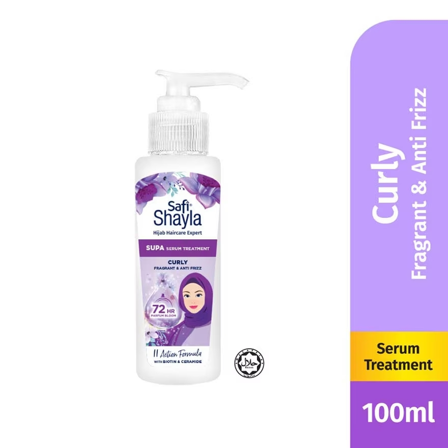 Safi Shayla Supa Curly, Anti Frizz & Fragrant Serum Treatment 100ml ...