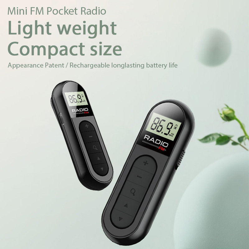 Light Weight Mini FM Pocket Radio Appearance Patent Compact Size ...