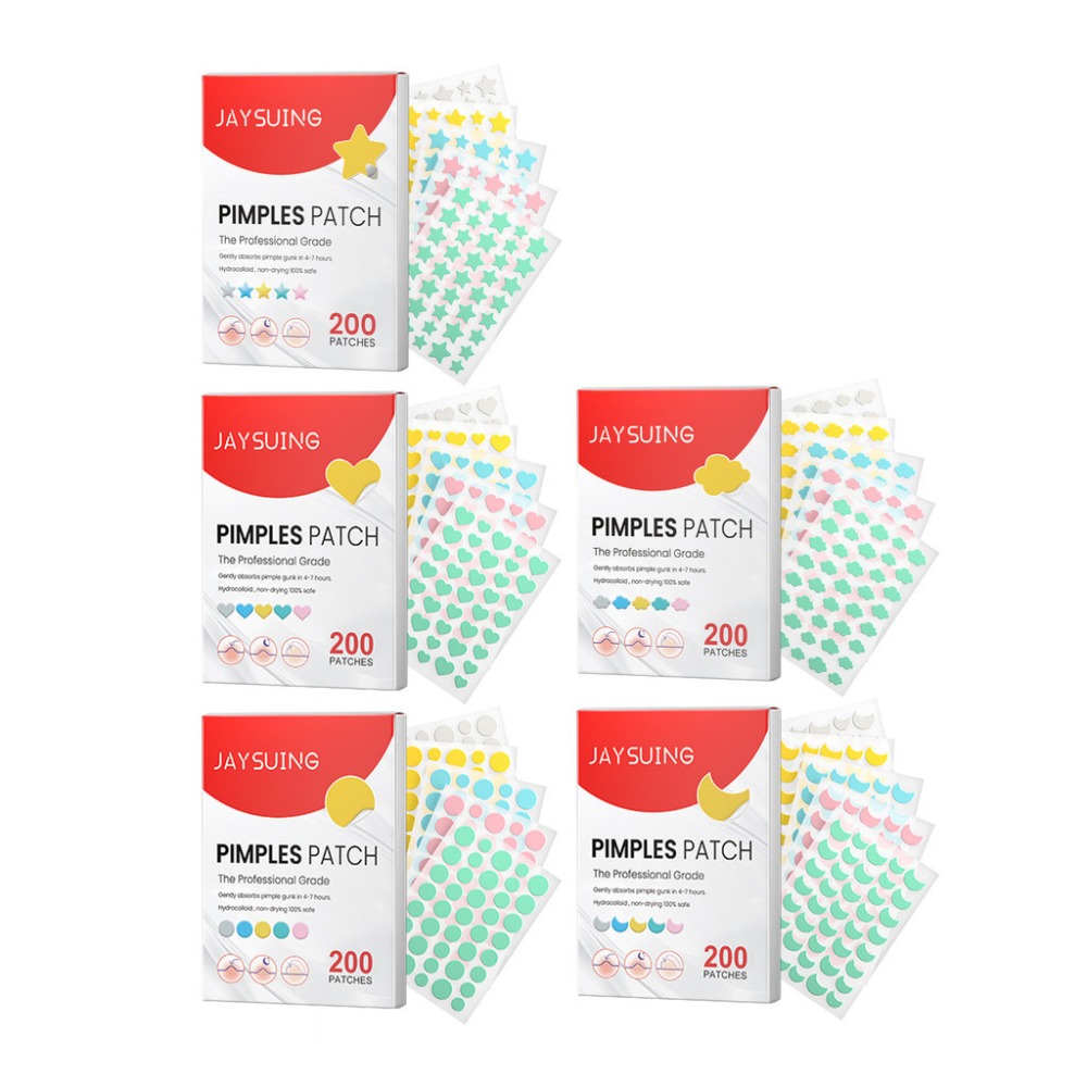Hydrocolloid Acne Patches With Witch Hazel & Hyaluronic Acid, For ...