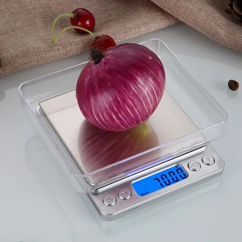 Lcd Digital Kitchen Scale Mini Pocket Stainless Steel Precision Jewelry ...