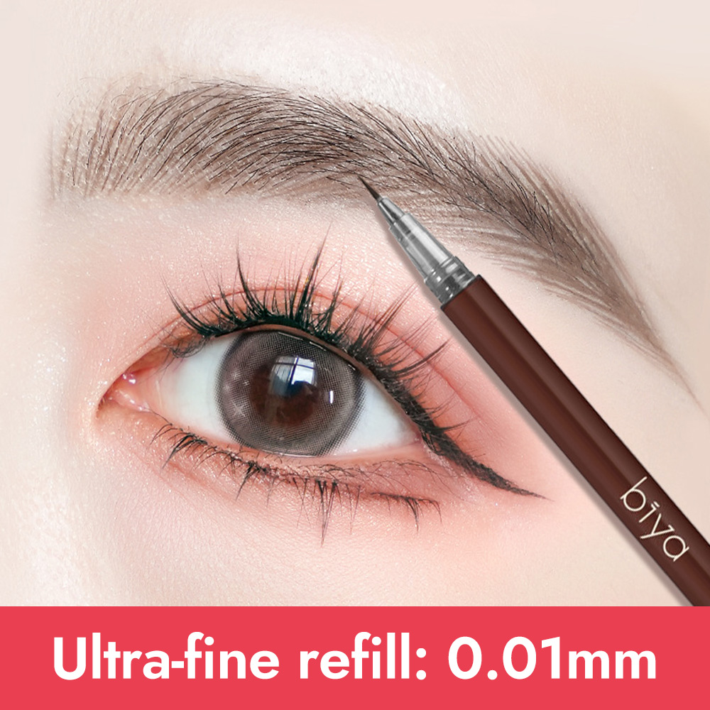 0.01mm Ultra Fine Eyebrows Pencil Waterproof Sweat-proof Liquid Eyebrow Pen Long Lasting, Makeup ...