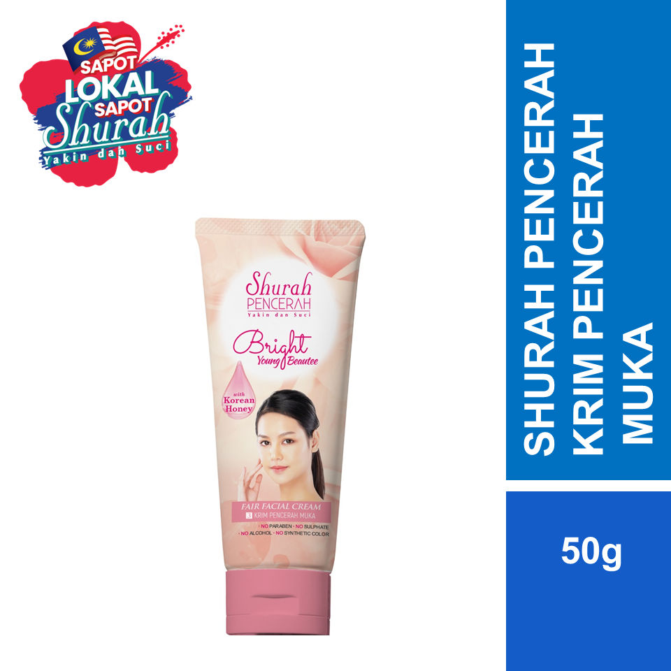 Shurah Pencerah Krim Pencerah Muka (50g) | Shopee Malaysia
