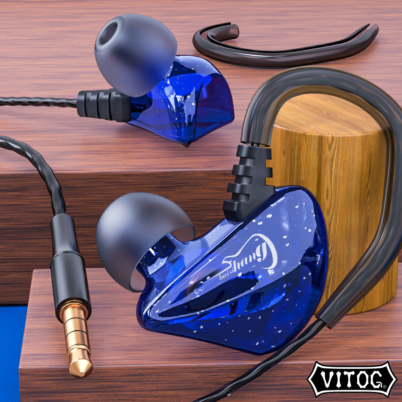 Gaming In-ear Earphones Transparent Strong Bass Low Delay Computer game ...