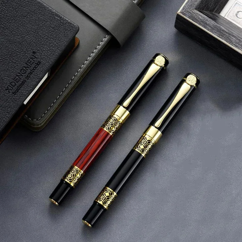 1+10 Pieces Vintage Metal Calligraphy Pen Ink Set with Classic Retro ...
