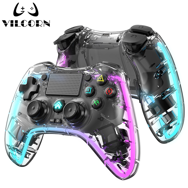 VILCORN Wireless Elite Game Controller for PS4 Slim/Pro Colorful ...