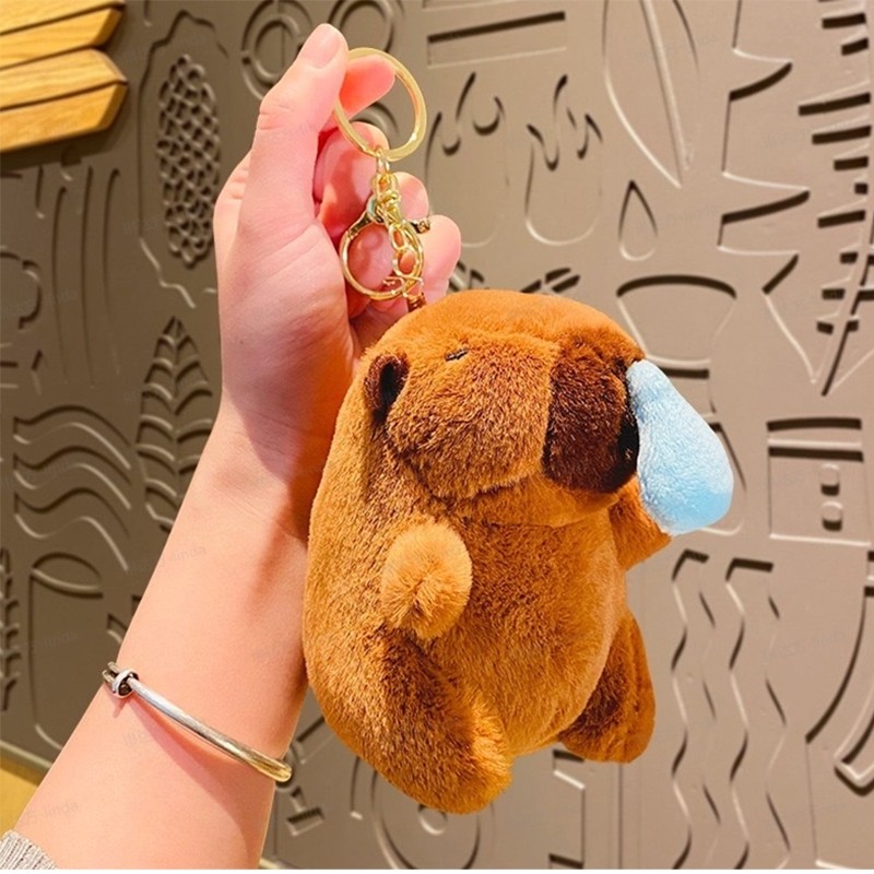 Lovely Keychain Capybaras Keychain Toy Capybaras Keyring Cartoon Purse ...