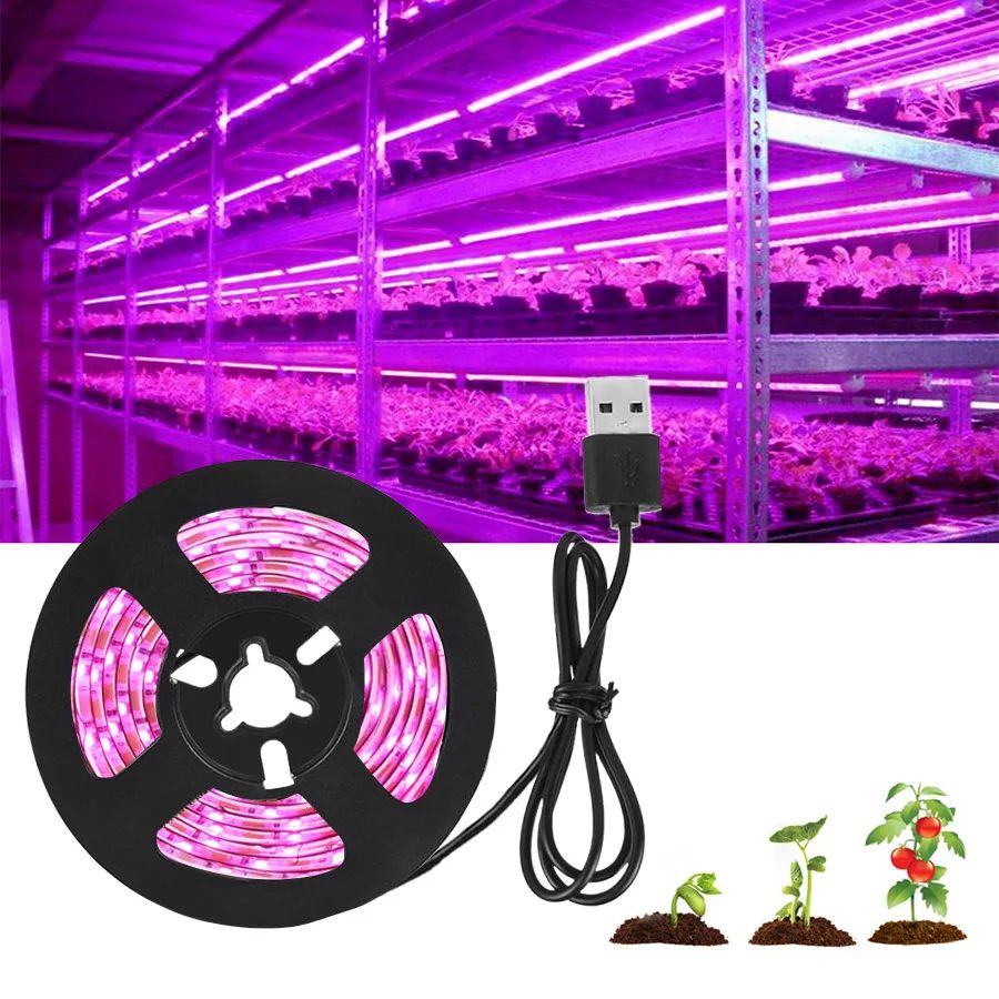 2835 Plant Grow Light Strip Supplementary Light LED Growth Light Strip ...