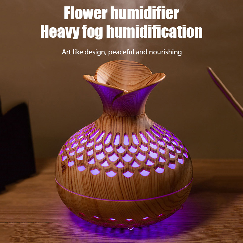 Colorful Lighting Mode Fashionable Appearance Flower Humidifier Heavy ...