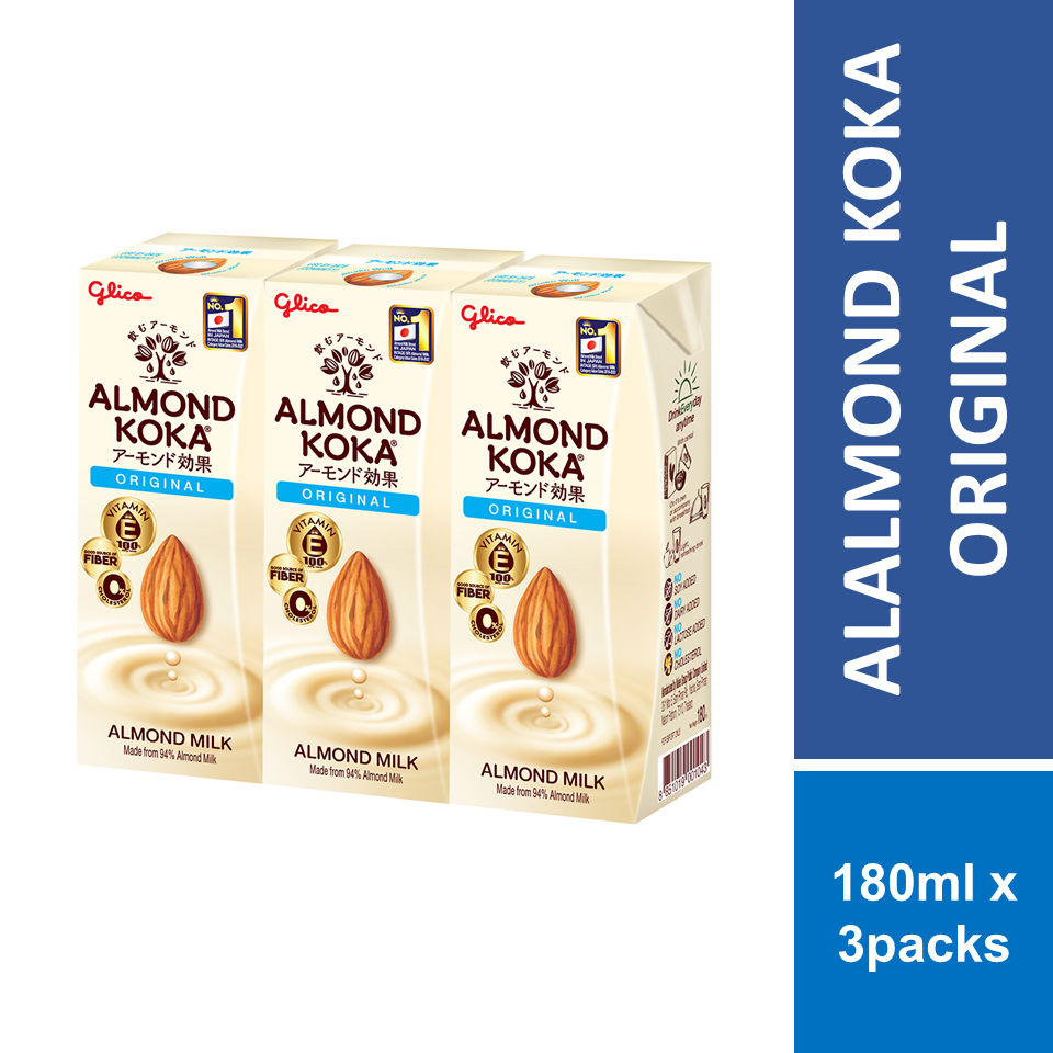 ALMOND KOKA ORIGINAL 180ml x 3 Packs | Shopee Malaysia