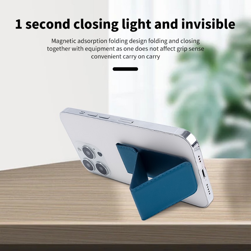 Ultra Thin Mini Magnetic Folding Mobile Phone Holder Stand - Self ...